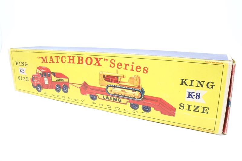 Matchbox K-8TractorTransporter Tractor and transporter 'Laing'