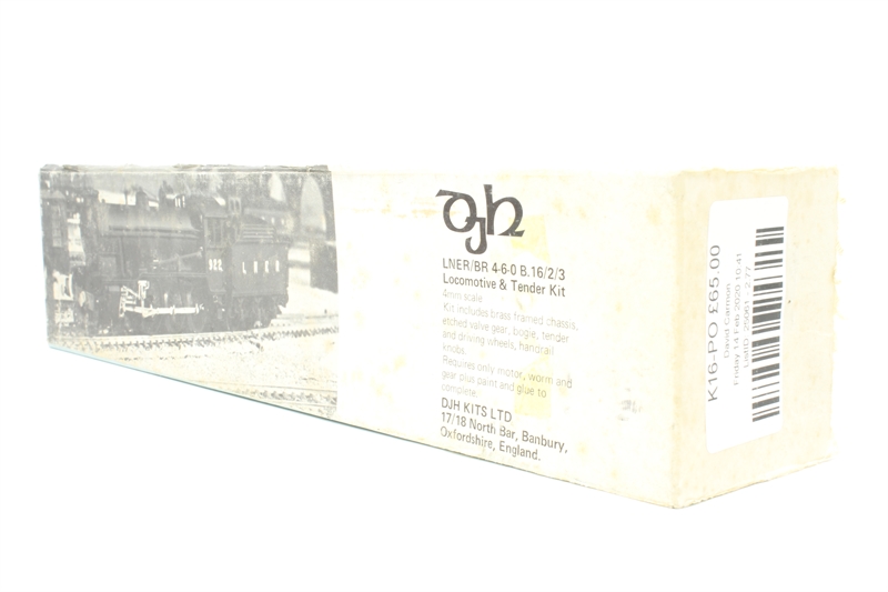 DJH Model Railway Kits K16 NER/LNER/BR B16/2/3 4-6-0 Kit - Hattons