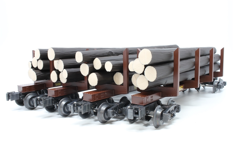 K-Line K663-8027A Skeleton log cars of the West Side - Hattons