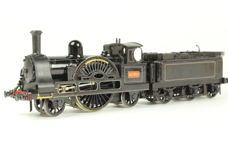Scratchbuilt KB015 LNWR 2-2-2 single 3020 "Cornwall" in - Hattons