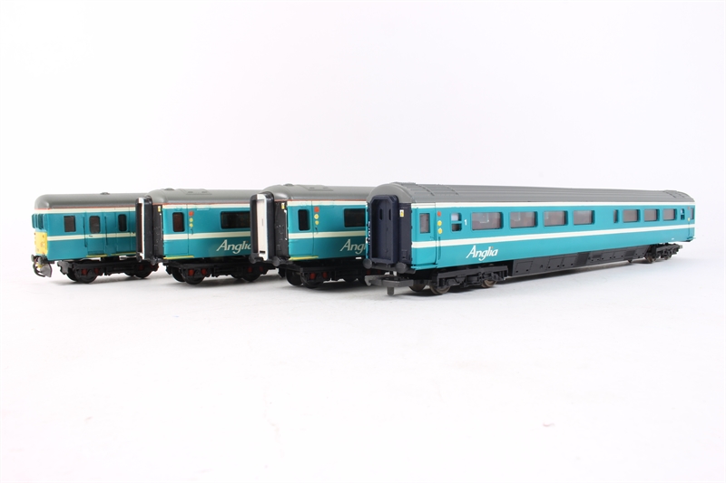 Dapol KB139 Anglia Railways set of 4 coaches - modified - Hattons