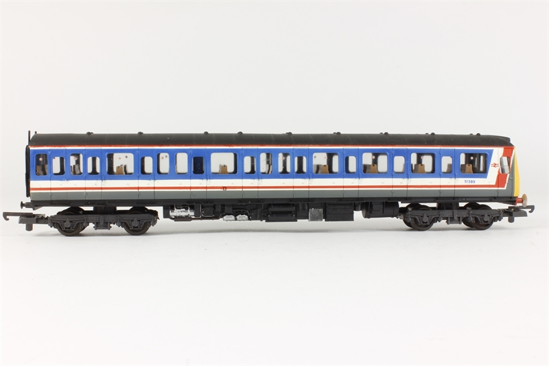 Scratchbuilt KB146 Class 117 in Network SouthEast blue - correctly