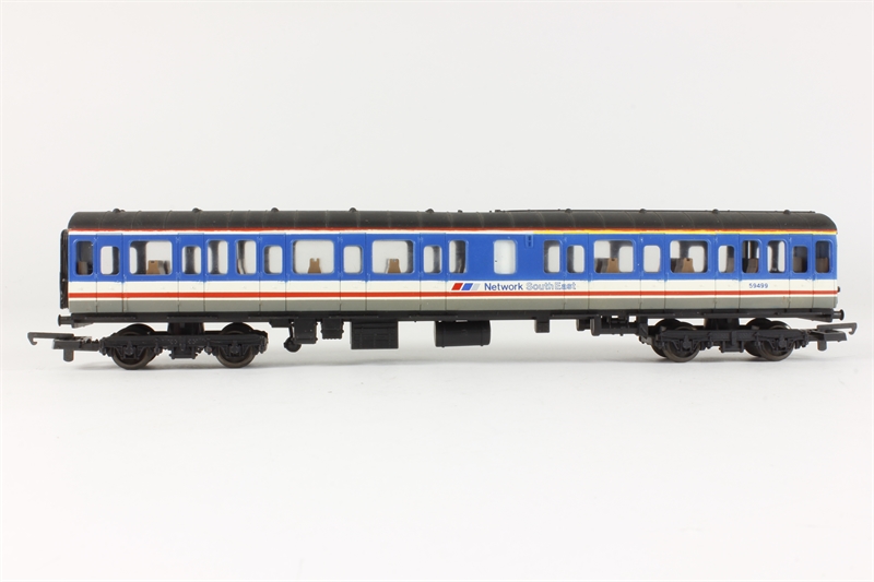 Scratchbuilt KB146 Class 117 in Network SouthEast blue - correctly