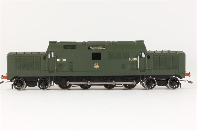 Scratchbuilt KB159 'Fell' mechanical locomotive 4-8-4 10100 in BR green