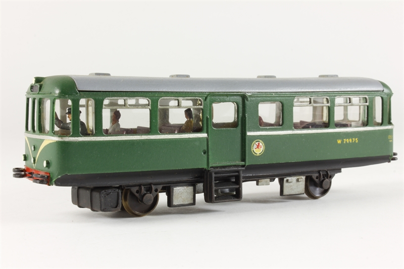 Scratchbuilt KB164 AC Cars Railbus W79975 in BR green - built from