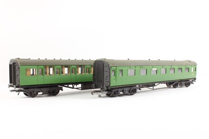 Scratchbuilt KB173 Maunsell 'Push Pull' set 608 in BR - Hattons