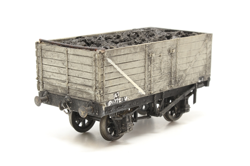 Kitbuilt KB1932 7 plank open wagon in BR grey - built from unknown kit