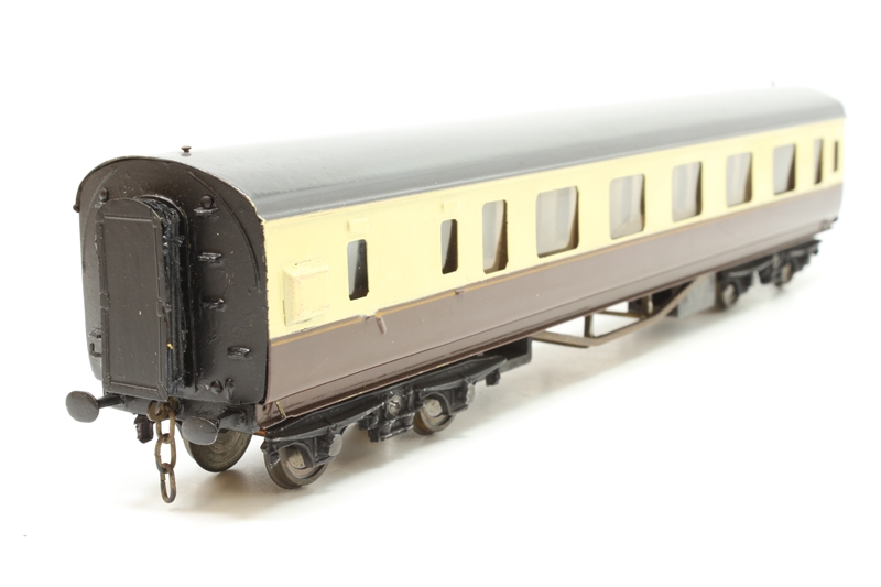 Kitbuilt KB2073KIT 3rd brake corridor coach - Brown and cream