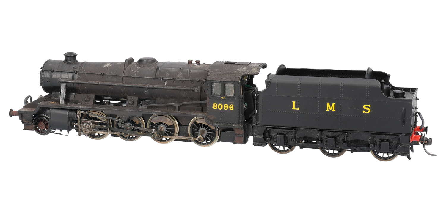 Kitbuilt KB2288 Stanier 8F 2-8-0 8096 in LMS black - modified Hornby
