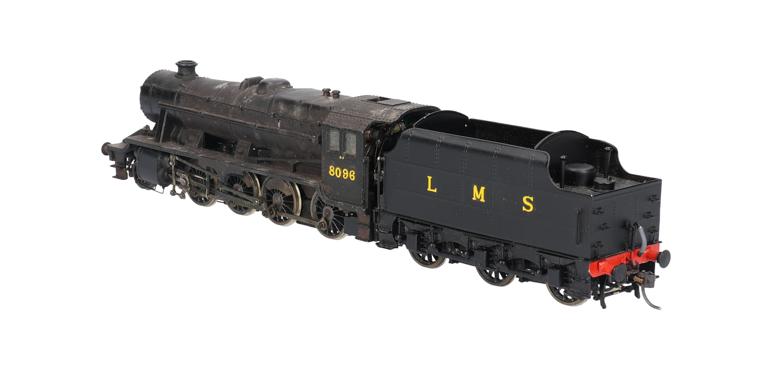 Kitbuilt KB2288 Stanier 8F 2-8-0 8096 in LMS black - modified Hornby