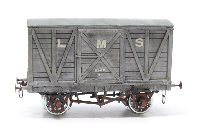 Kitbuilt KB2461 10 ton van 8940 in LMS grey - built from unknown kit