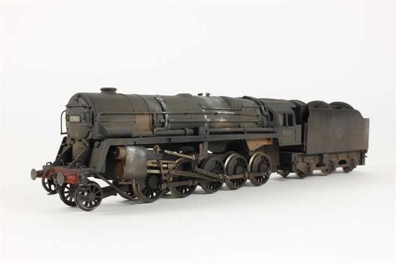 Scratchbuilt KB292 Class 9F Crosti 92020 in BR late crest - Heavily