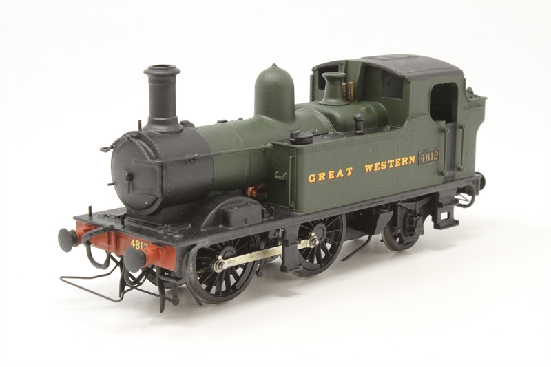 Scratchbuilt KB4812 Class 14xx 0-4-2T 4812 in Great Western green - built