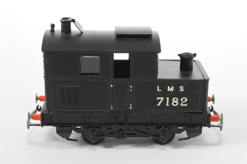 Scratchbuilt KB565 Y1 Sentinel Shunter 7182 in LMS Black - built on