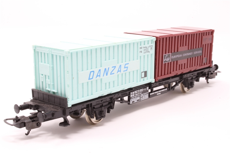 Lima L302854 Flat Wagon with Two Containers