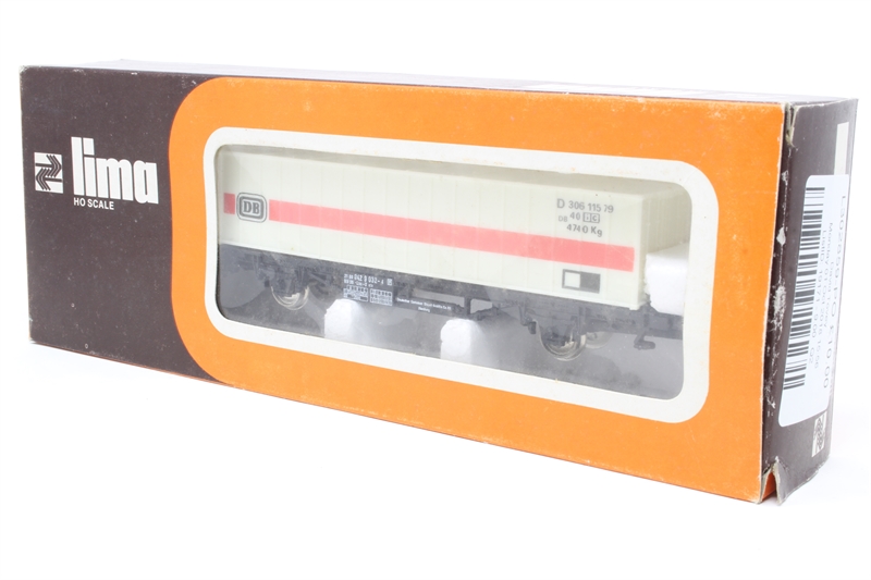 Lima L302859 Flat wagon with container of the DB - Hattons