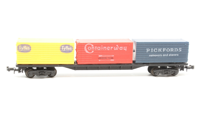 Lima L320795 Liner Train Flat Wagon with Pickfords, Fyffes - Hattons