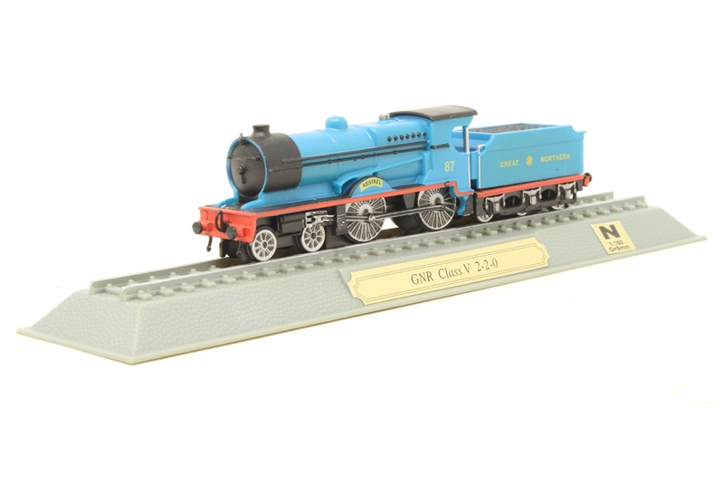 Del Prado LOC-GNRV GNR Class V 2-2-0 87 'Kestrel' in Great - Hattons