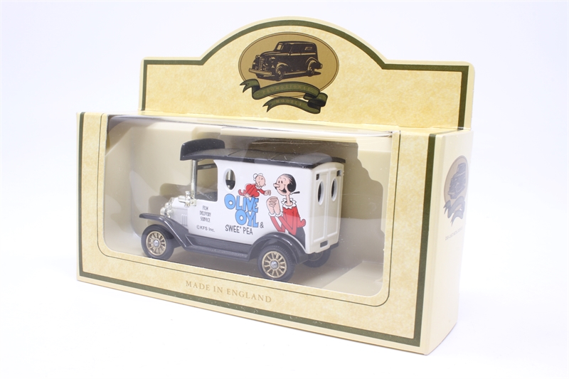 Lledo LP06581 Ford Model T van Olive Oyl & Swee' Pea Film Delivery