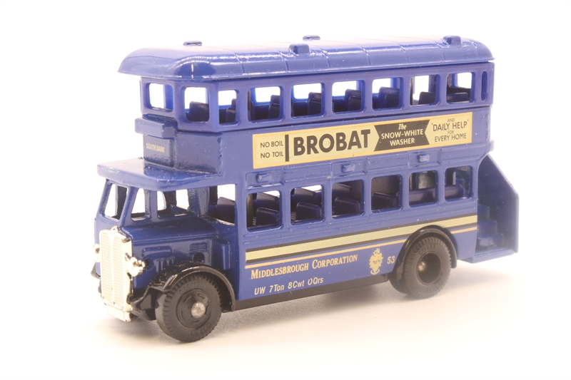 Lledo LP15Brobat AEC Regent Double Deck Bus - 'Brobat' - Hattons