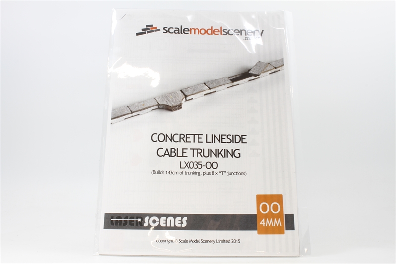 Scale Model Scenery LX035-OO Concrete Lineside Trunking