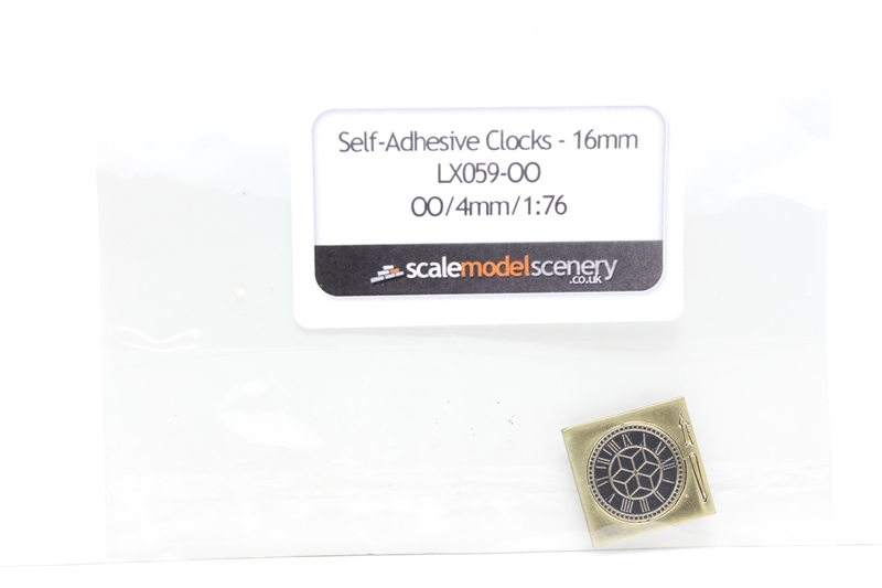 Scale Model Scenery LX059-OO Laser Cut Self Adhesive Brass Clock Face ...