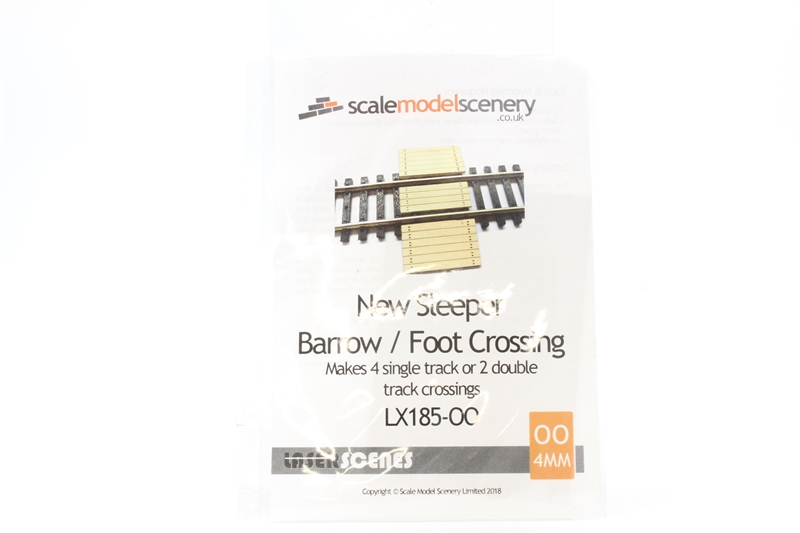 Scale Model Scenery LX185-OO New sleeper barrow/foot crossing
