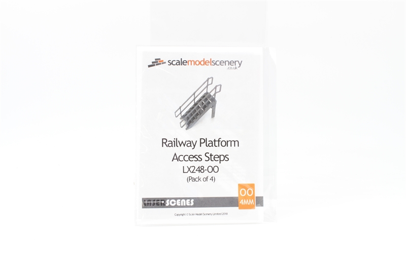 Scale Model Scenery LX248-OO Railway platform access steps - pack of 4