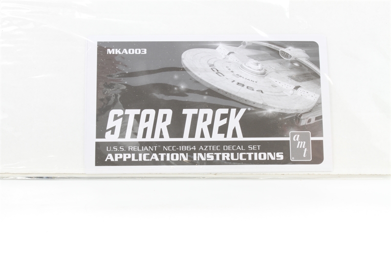 AMT MKA003 Star Trek U.S.S. Reliant aztec panel decal set - Hattons