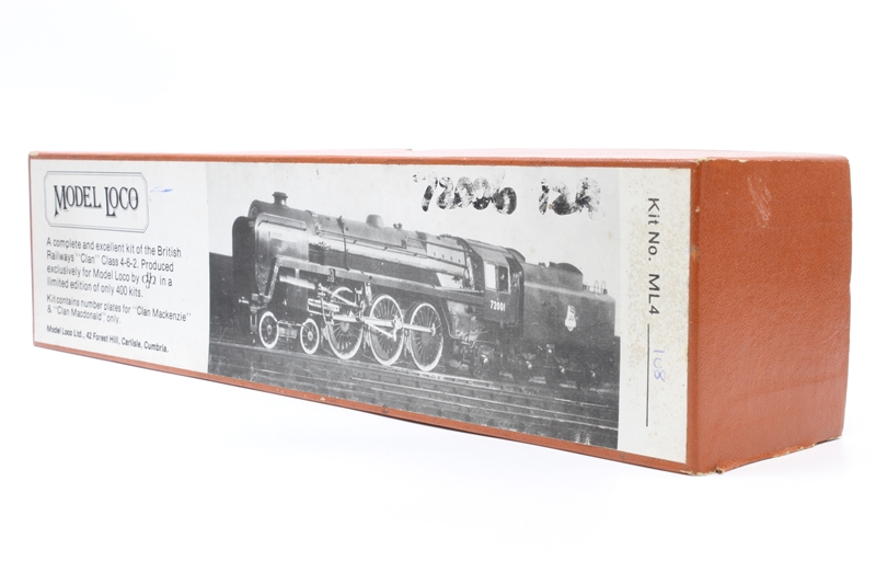 DJH Model Railway Kits ML4 Clan Class 4-6-2 - Limited to 400