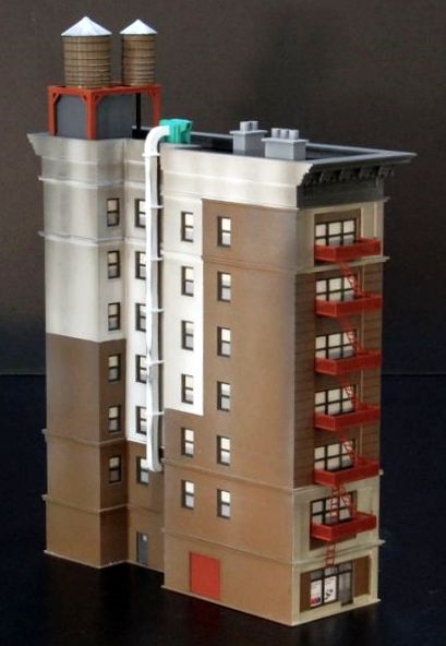 Custom Model Railroads N-088CMRR The Rubley Building Kit