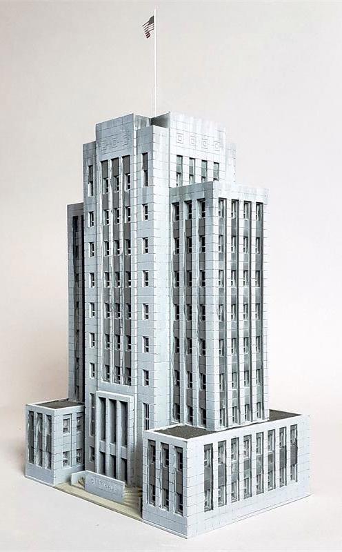 Custom Model Railroads N-102CMRR City Hall Kit - Hattons