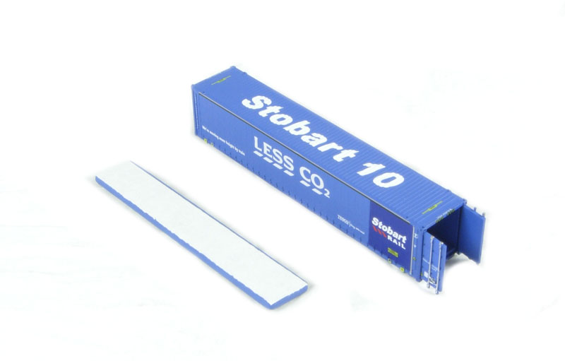 Dapol NB067C Megafret container 10 in "Tesco" Less CO2 Stobart livery ...