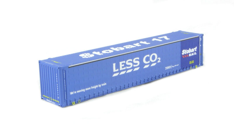 Dapol NB067D Megafret container 17 in "Tesco" Less CO2 Stobart livery