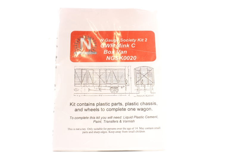 N Gauge Society NGSK0020 GWR/BR Mink 'C' Van Kit - Hattons