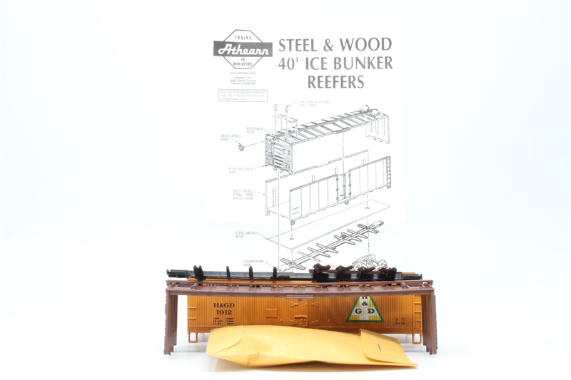 Athearn NMRA15 40' Ice bunker reefer of the Hardscrabble & Great Divide