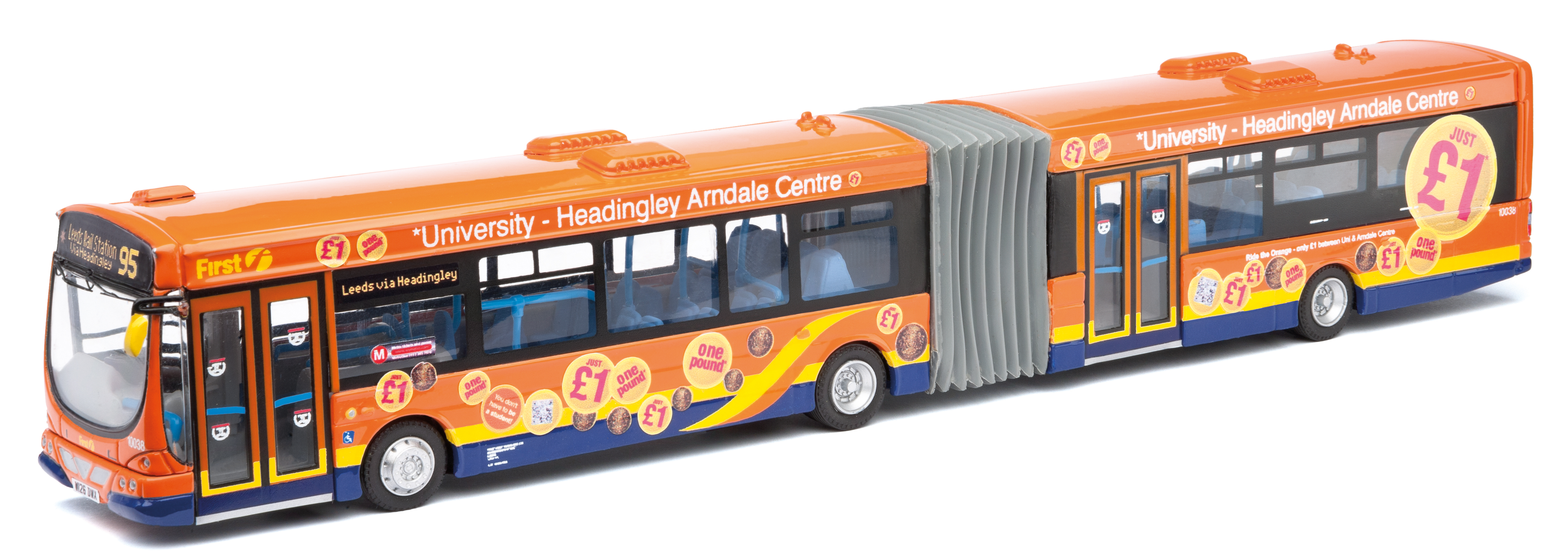 Corgi OM41310A Wright Fusion, First Leeds, 95 Leeds Rail - Hattons