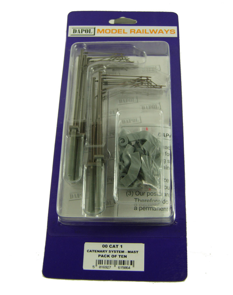 Dapol OOCAT1 Overhead Mk3 High Speed Catenary Single Mast (Pack of 10 ...