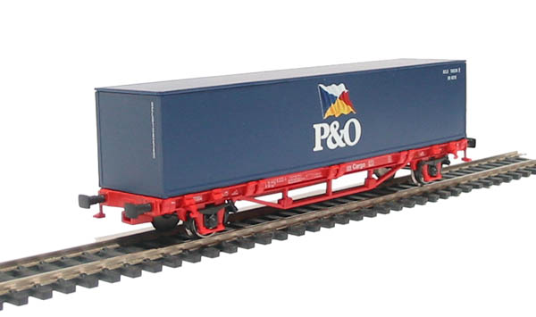 Piko 57706 Class Lgs579 40ft container wagon of the DB AG in "P&O DB ...