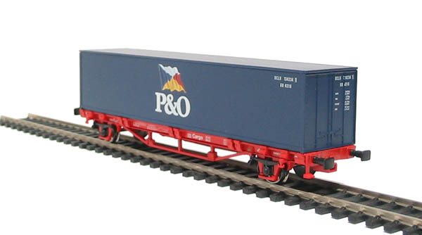 Piko 57706 Class Lgs579 40ft container wagon of the DB AG in "P&O DB ...