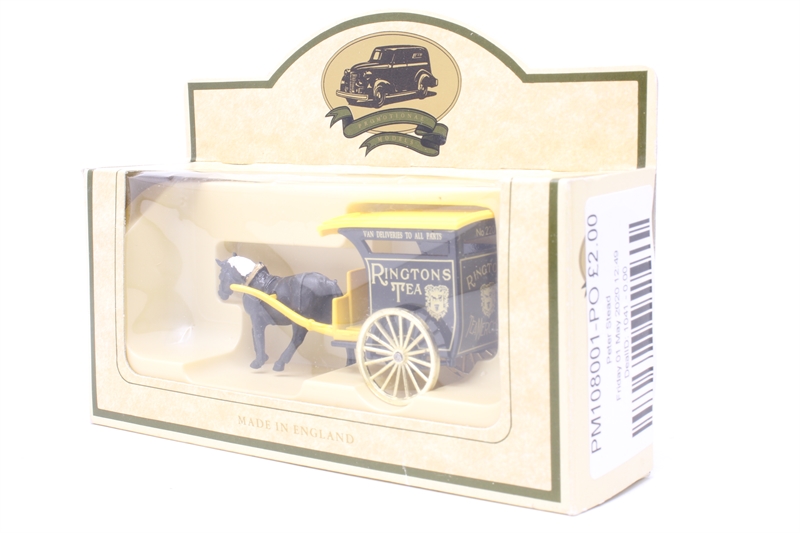 Lledo PM108001 Horse Drawn Delivery Van - 'Ringtons Tea' - Hattons