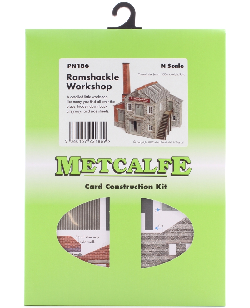 Metcalfe PN186 Ramshackle Workshop - card kit (Industrial - Hattons