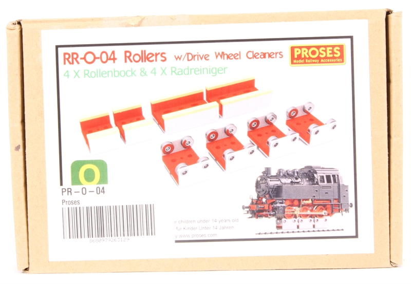 Proses PR-O-04 4-piece Roller set for O scale locomotives with wheel