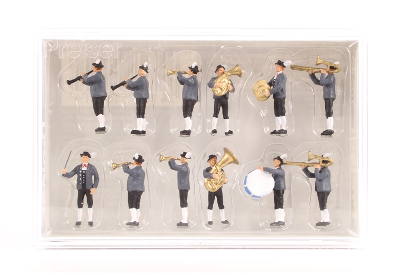Preiser PR10250 Bavarian Band (12 figures) - Hattons