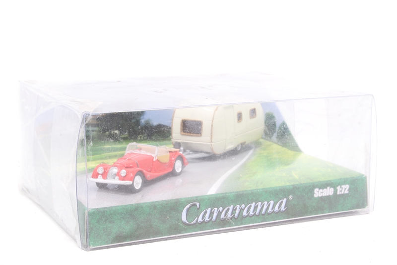 Cararama PV128 Morgan Plus Eight and Caravan - Hattons