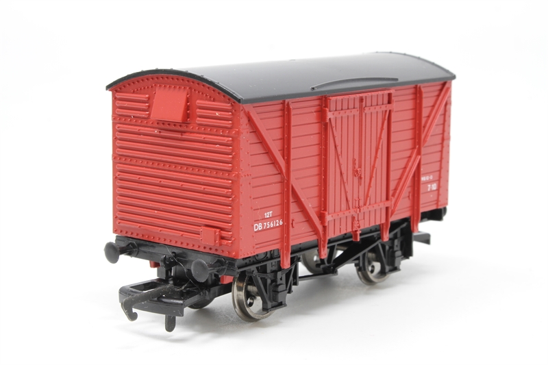 Hornby R1029-DB756126 12t double vent van in BR breakdown train red ...