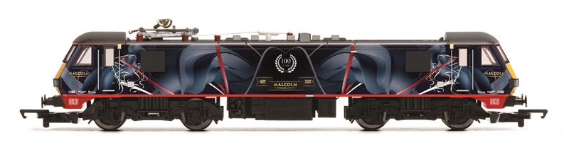 Hornby R30230 Class 90 90021 "100 Years of Malcolm - Hattons