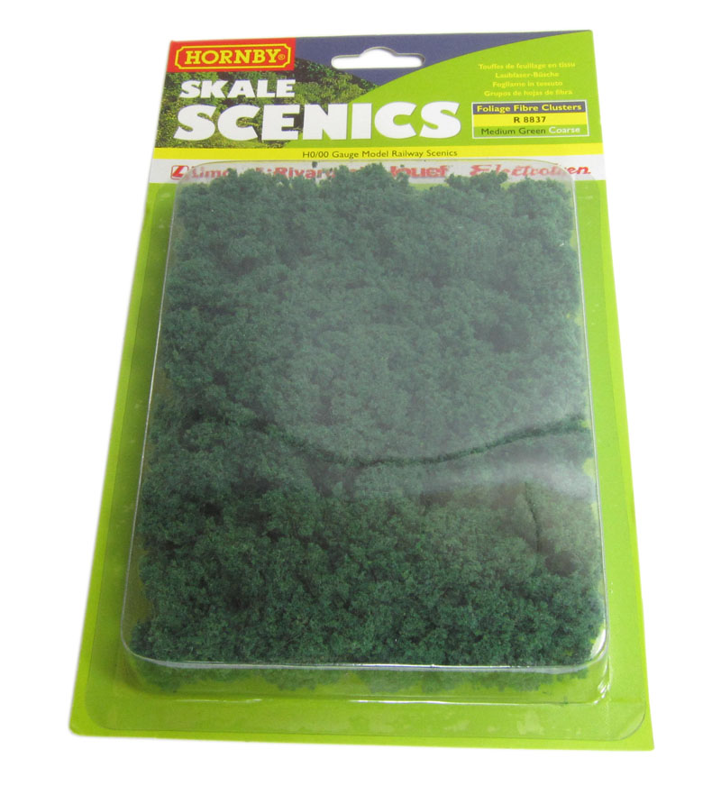 Hornby R8837 Medium Green Coarse - Foliage fibre clusters