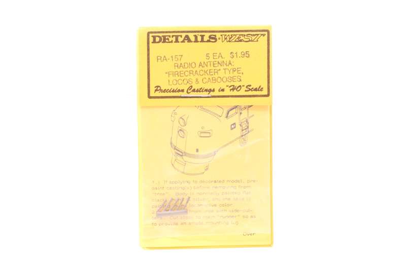 Details West RA-157 'Firecracker' Type Radio Antenna for Locomotives
