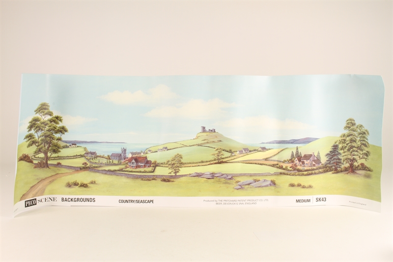 Peco Products SK-43 Scenic Background - Country Seascape - 173 x 559mm